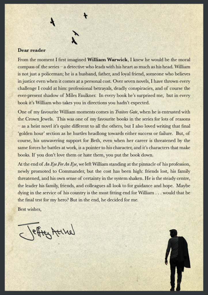 William - Character Letter - Jeffrey Archer